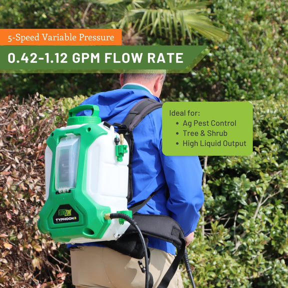 Typhoon 3™ Battery-Powered Backpack Sprayer | FlowZone®